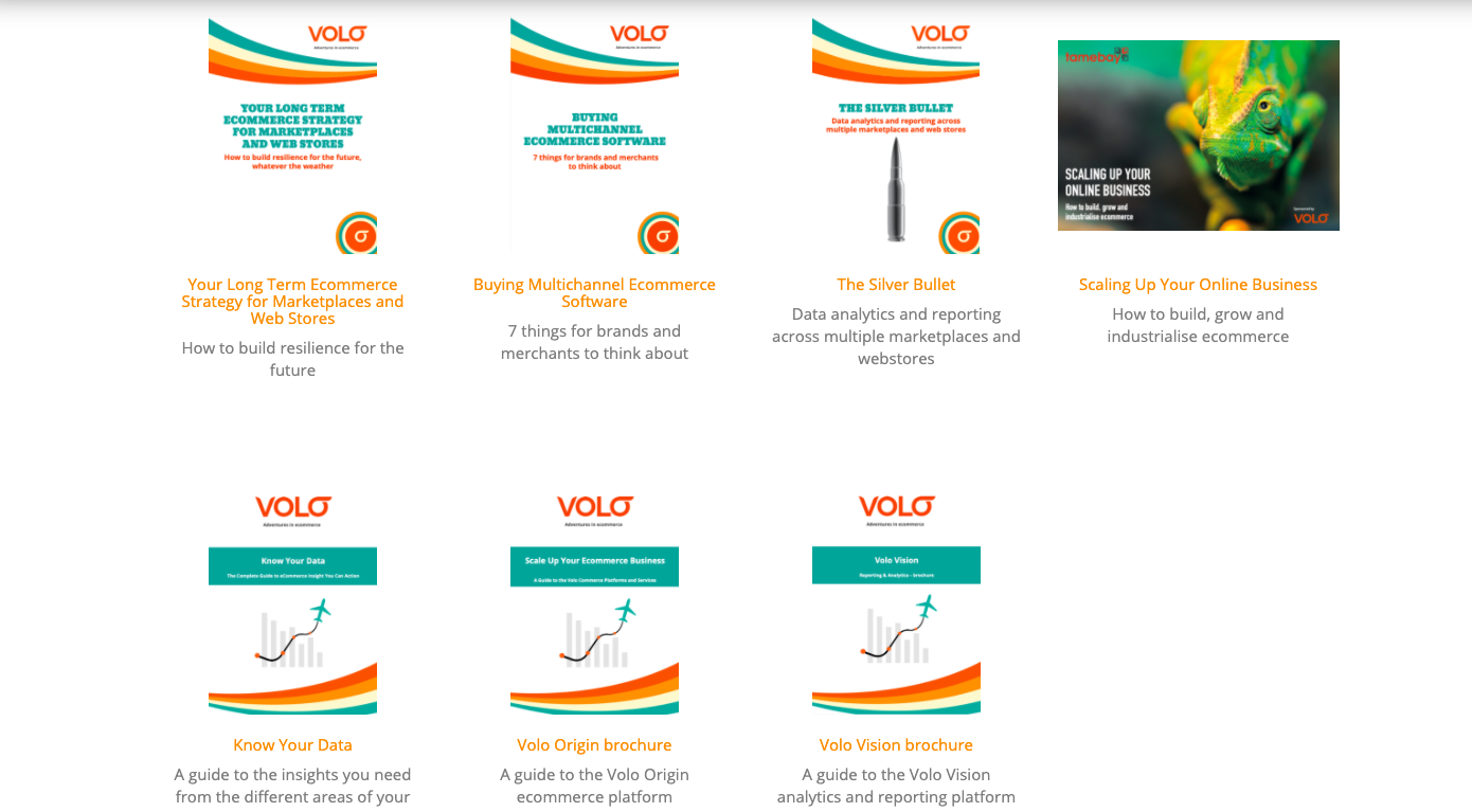 Ecommerce Planning 2021 - the Volo Resources Page - Volo